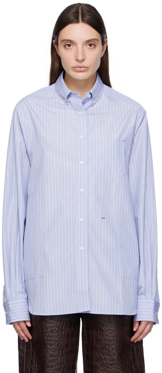 Saks Potts Blue William Shirt Saks Potts