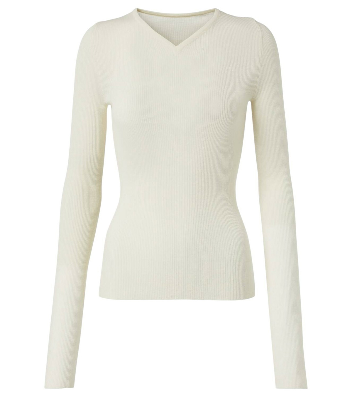 Khaite Tania ribbed-knit wool-blend top Khaite