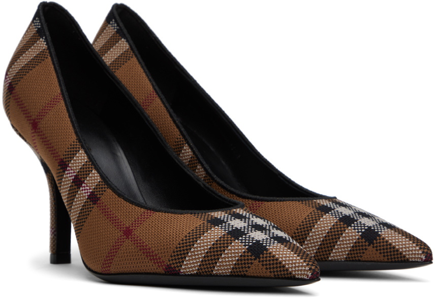 Burberry Brown Check Pumps Burberry