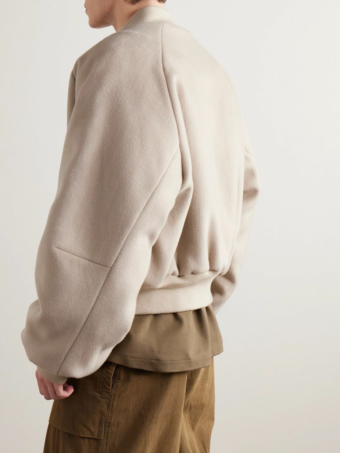 Entire Studios - Wool-Blend Felt Bomber Jacket - Neutrals Entire Studios