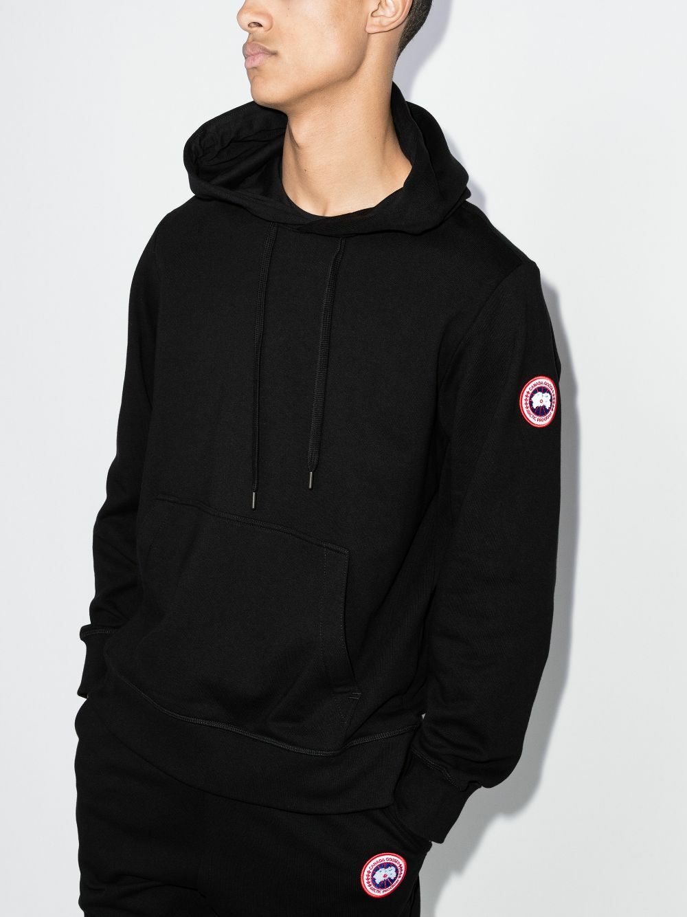 Canada Goose Black Huron Cotton Hoodie Canada Goose