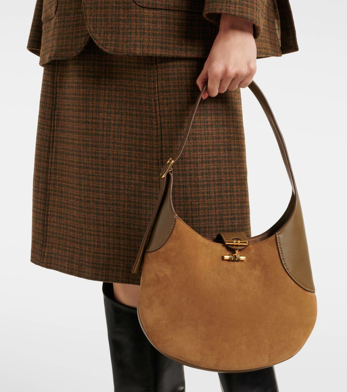 Loro Piana Bobbin Medium leather shoulder bag Loro Piana