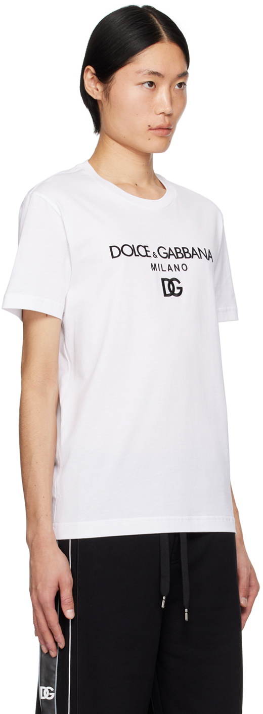 Dolce & Gabbana White 'DG' T-Shirt Dolce & Gabbana
