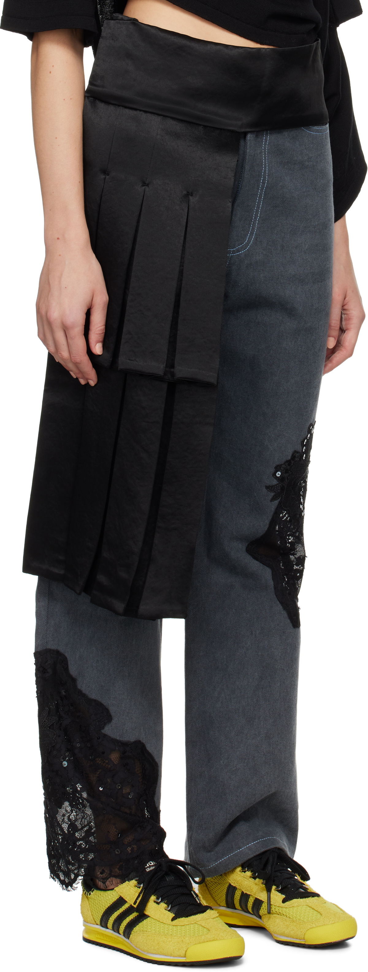 Collina Strada Black Satin Eva Belt Collina Strada