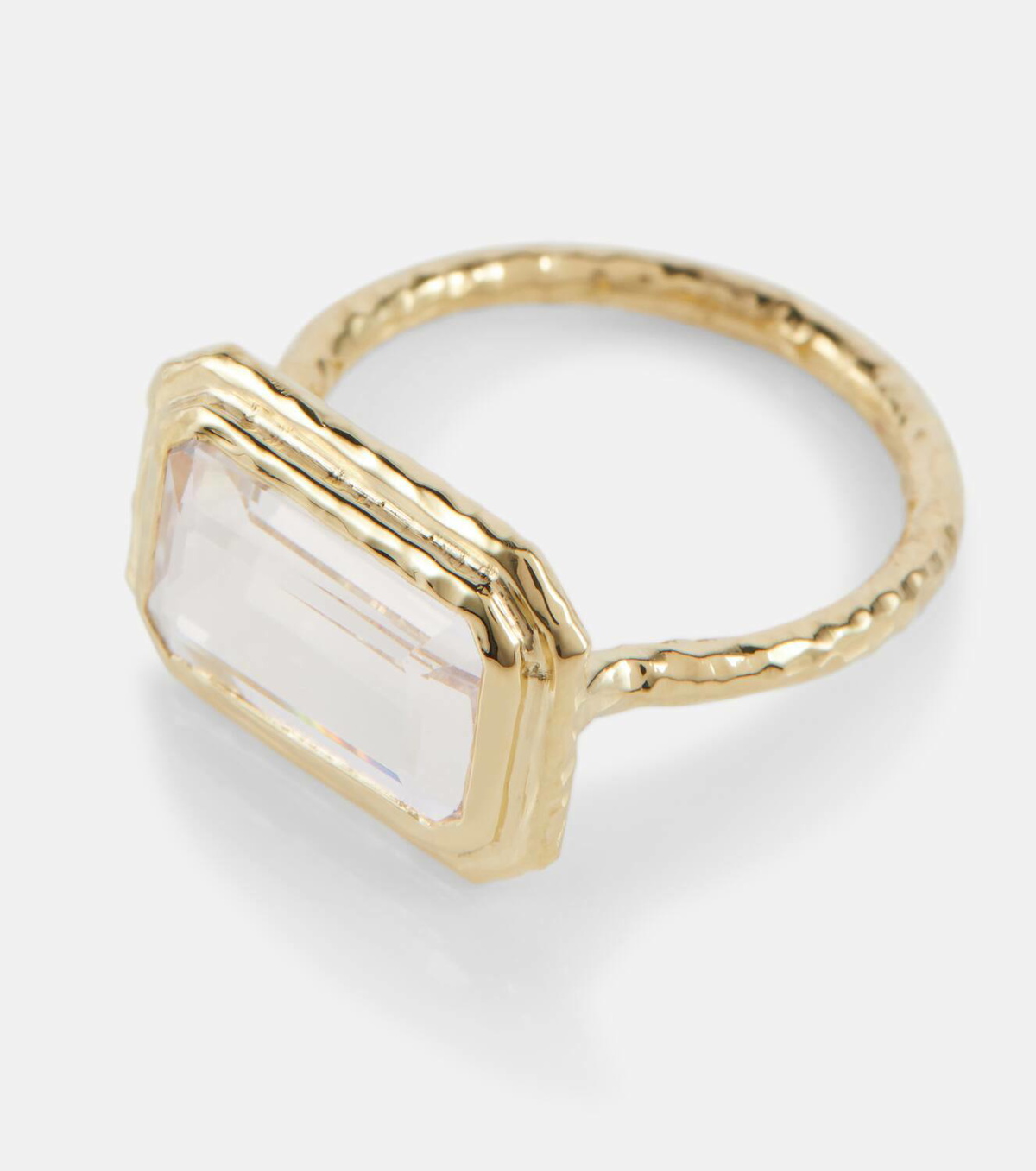 Octavia Elizabeth Elbow Beach 18kt gold ring with morganite Octavia ...
