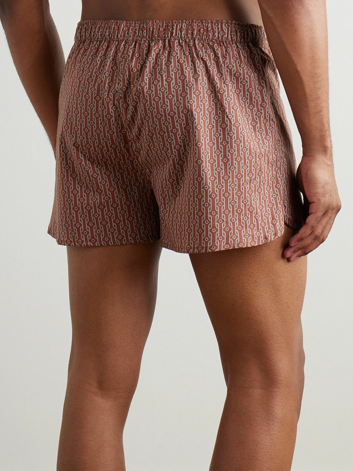 Derek Rose - Nelson 103 Printed Cotton Boxer Shorts - Red Derek Rose
