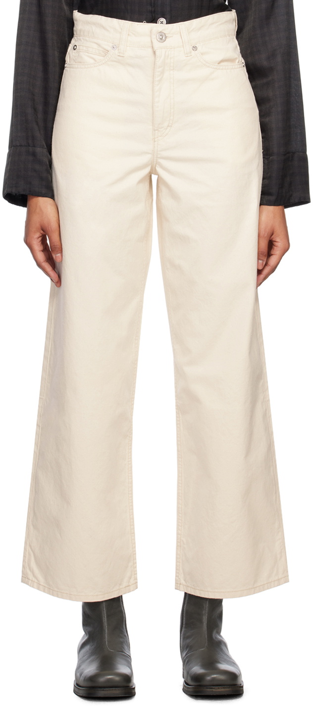 Our Legacy Off-White Full Cut Trousers Our Legacy
