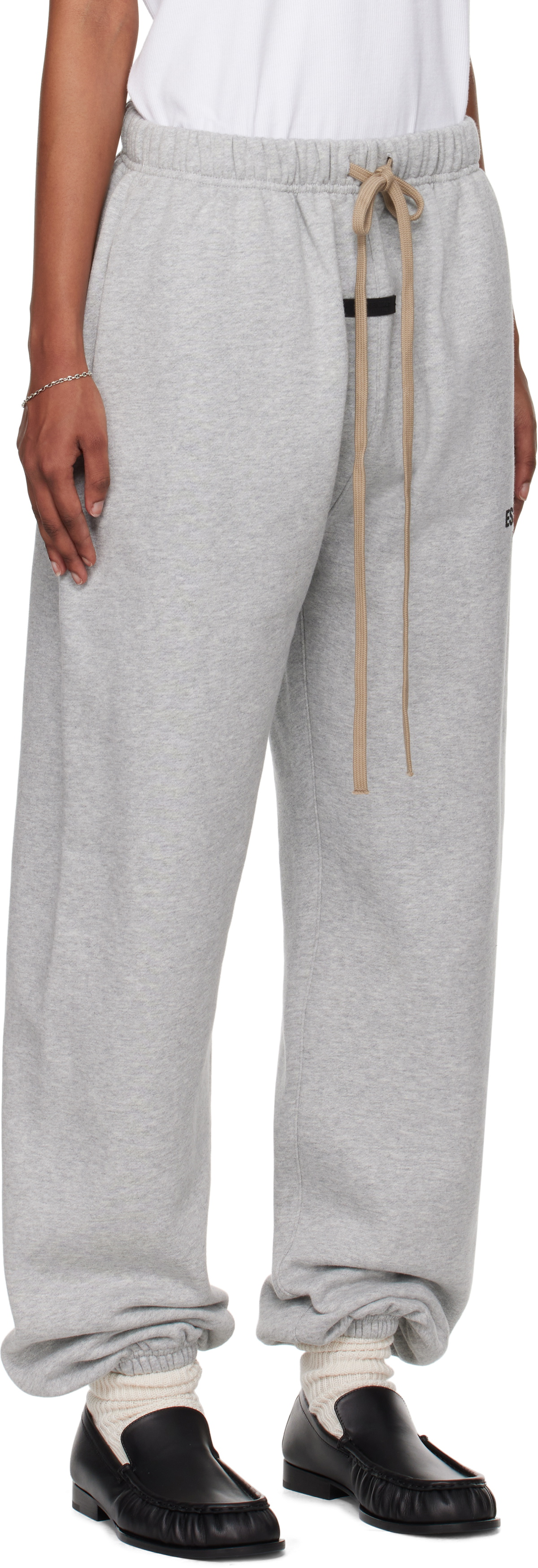Fear of God ESSENTIALS Gray Fleece Lounge Pants Fear Of God Essentials