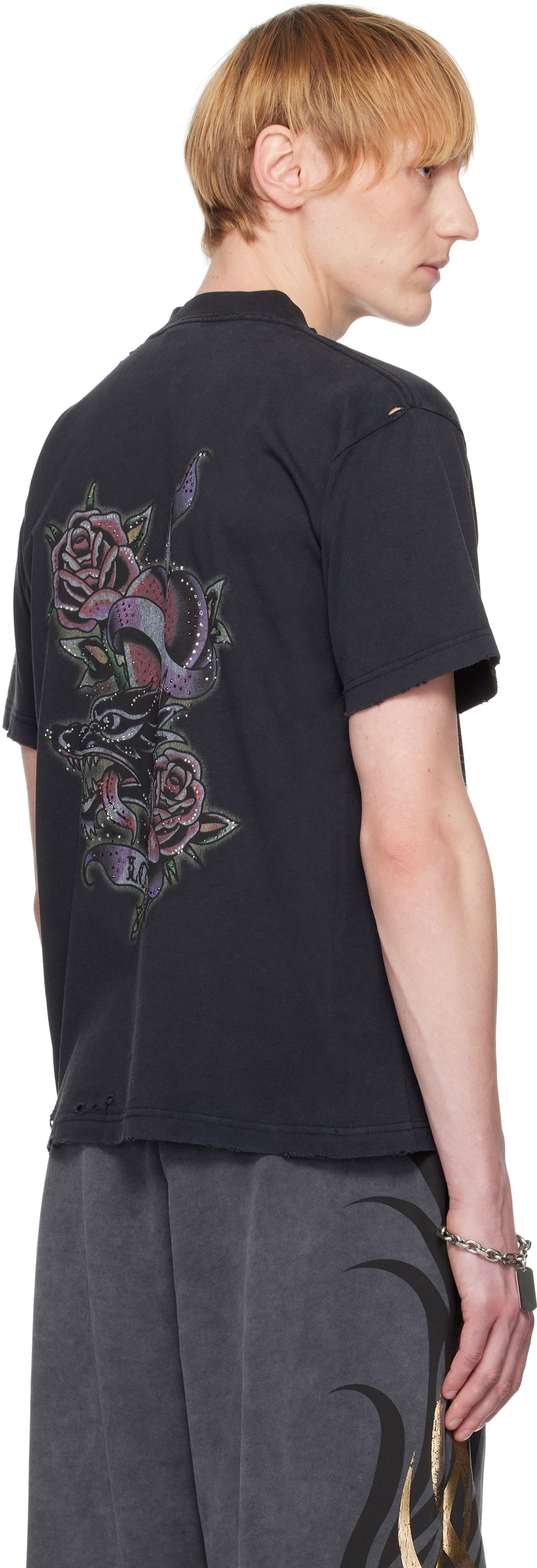 Balenciaga Black Tacky Tatoo T-shirt Balenciaga