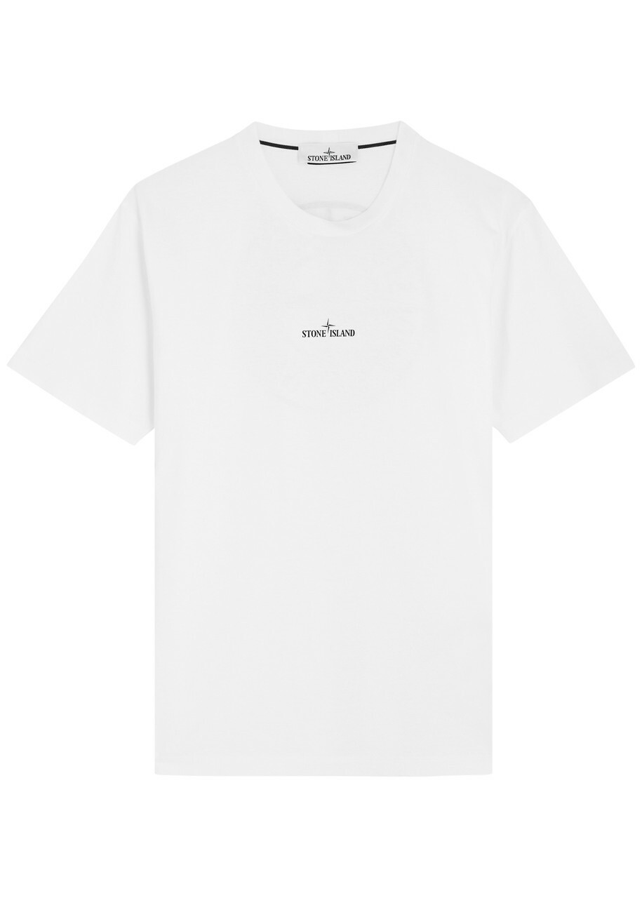 Stone Island Logo-print Cotton T-shirt White Stone Island
