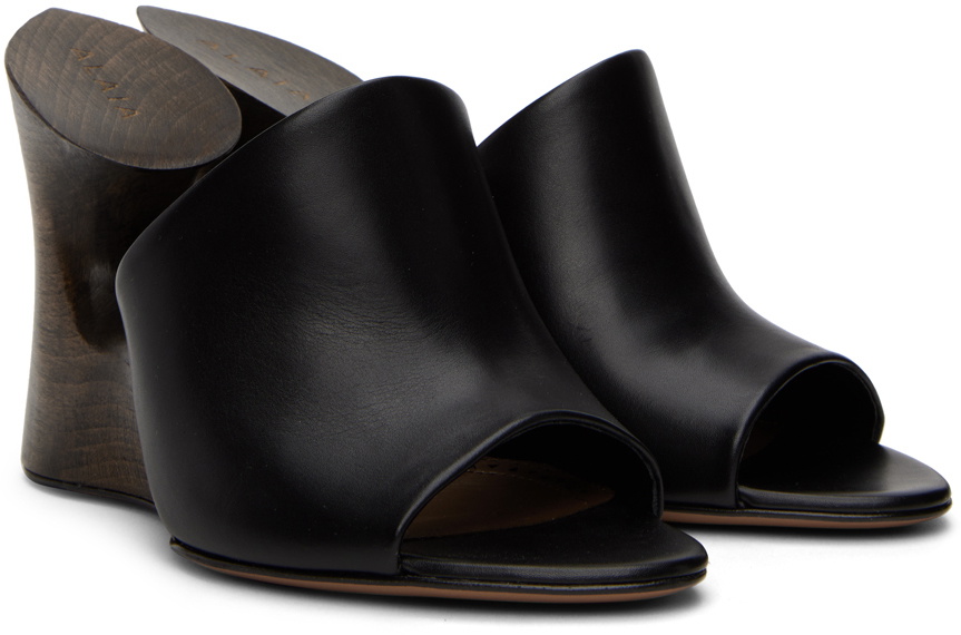 ALAÏA Black Sculpture Mules ALAÏA