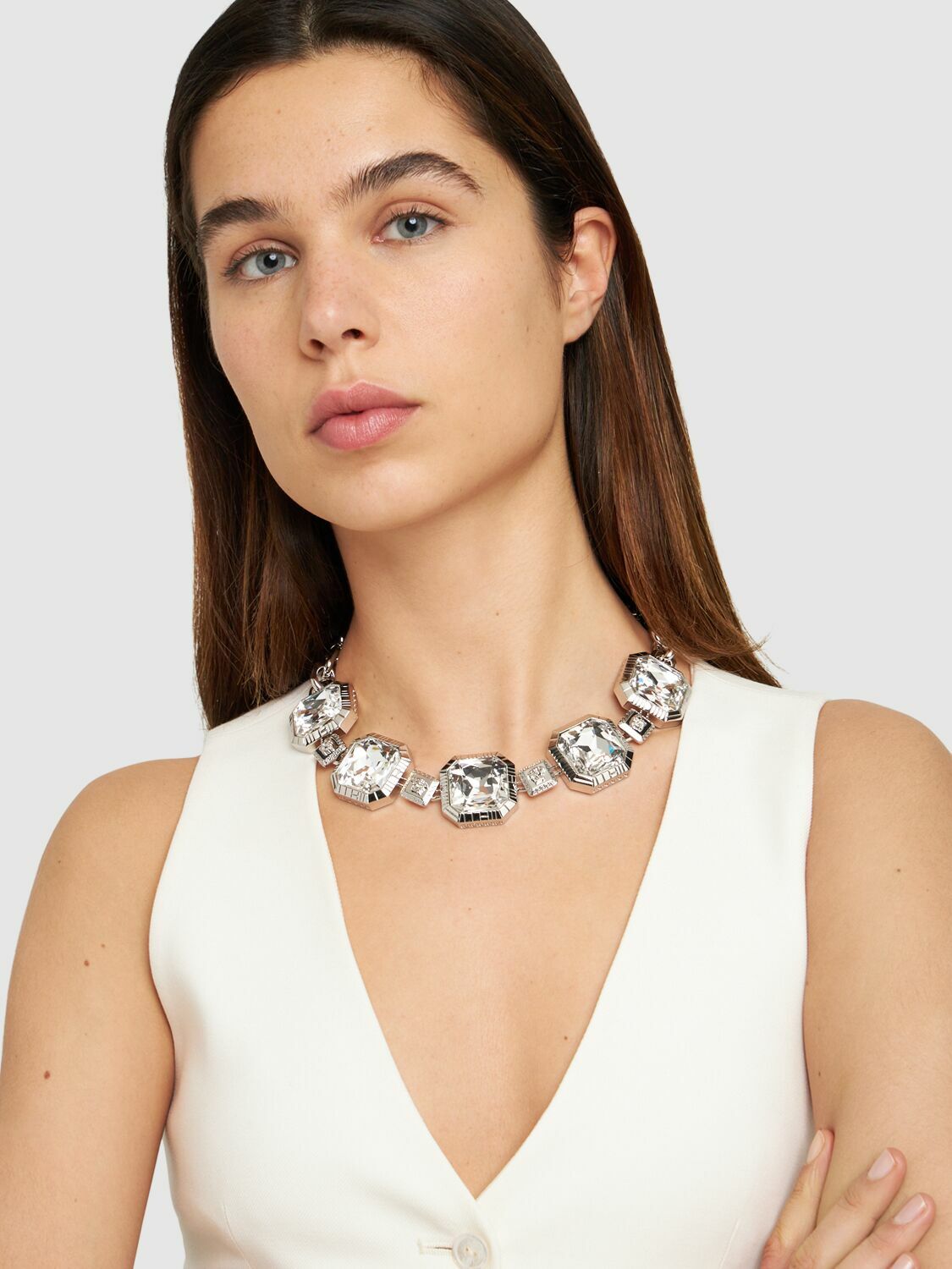 VERSACE - Crystal Collar Necklace Versace