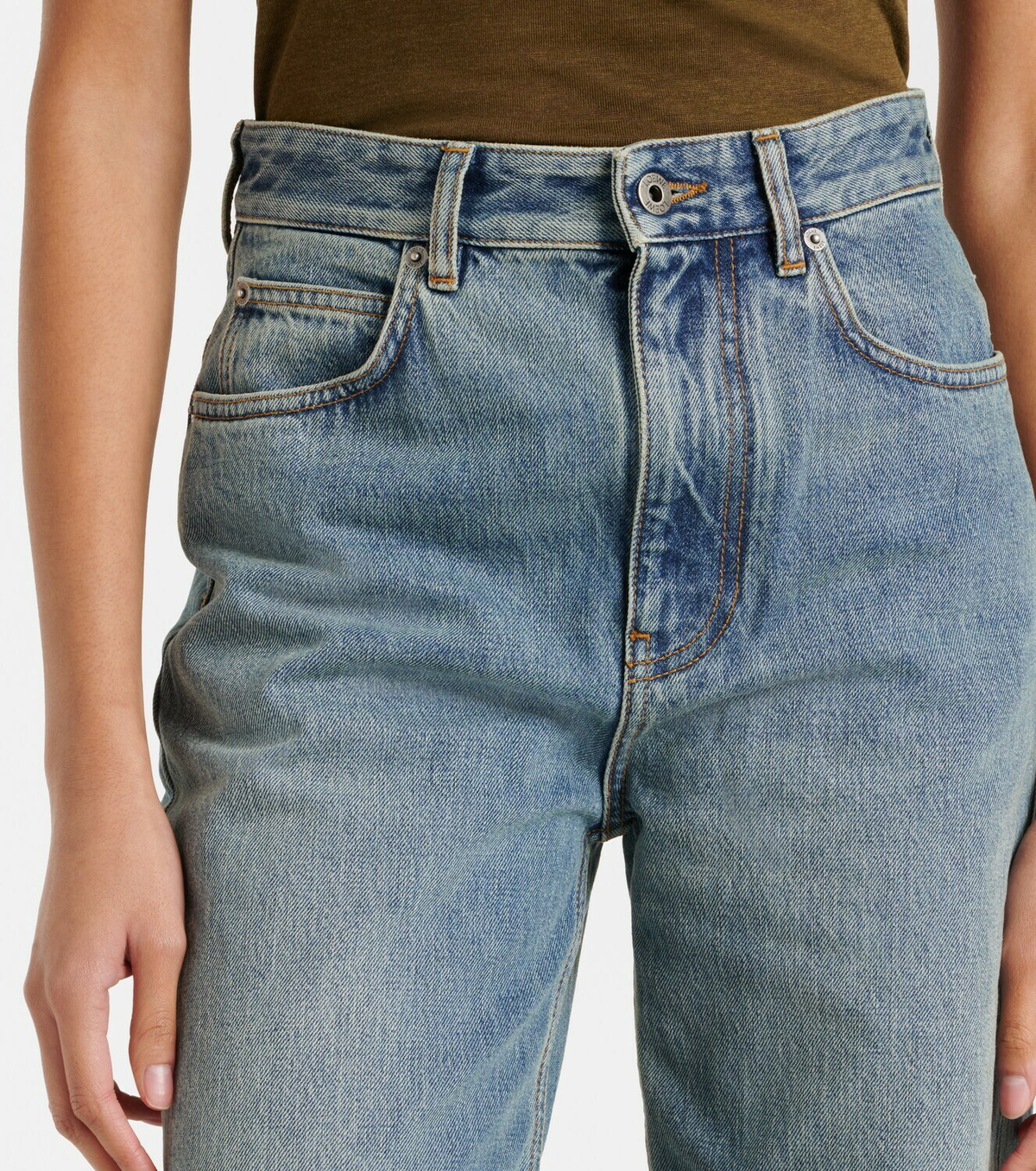 Loewe High-rise wide-leg jeans Loewe