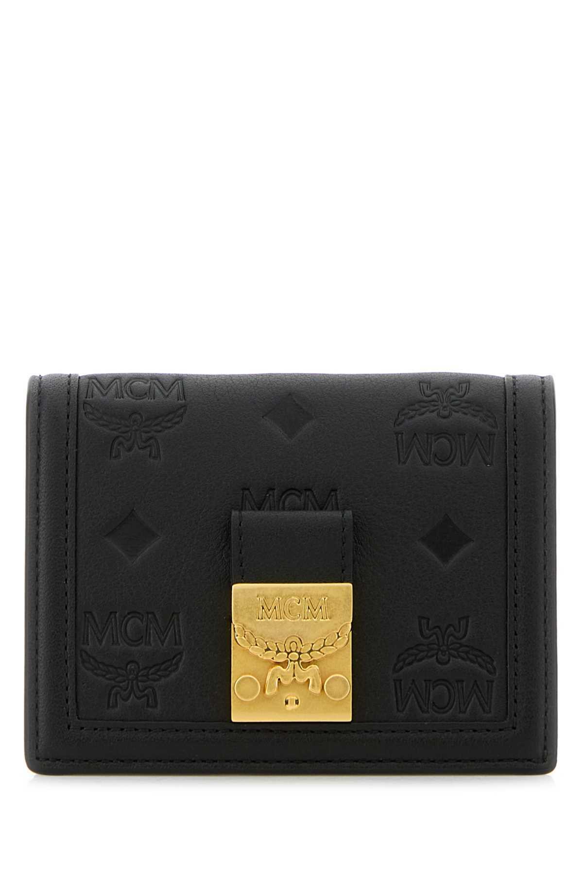 MCM Black Canvas Mini Tracy Wallet MCM