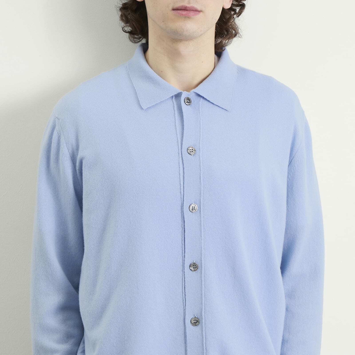 Second/Layer Men's Second Layer Frankie Button Down Polo in Baby Blue ...