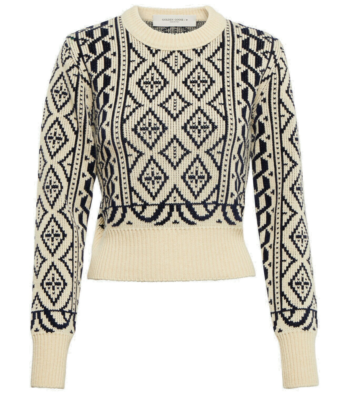 Golden Goose - Jacquard wool-blend sweater Golden Goose Deluxe Brand