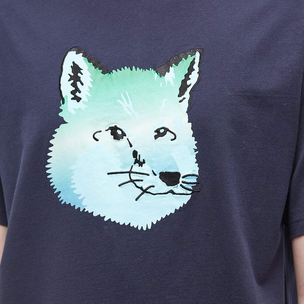 Maison Kitsuné Men's Vibrant Fox Head Easy T-Shirt in Navy Maison Kitsune