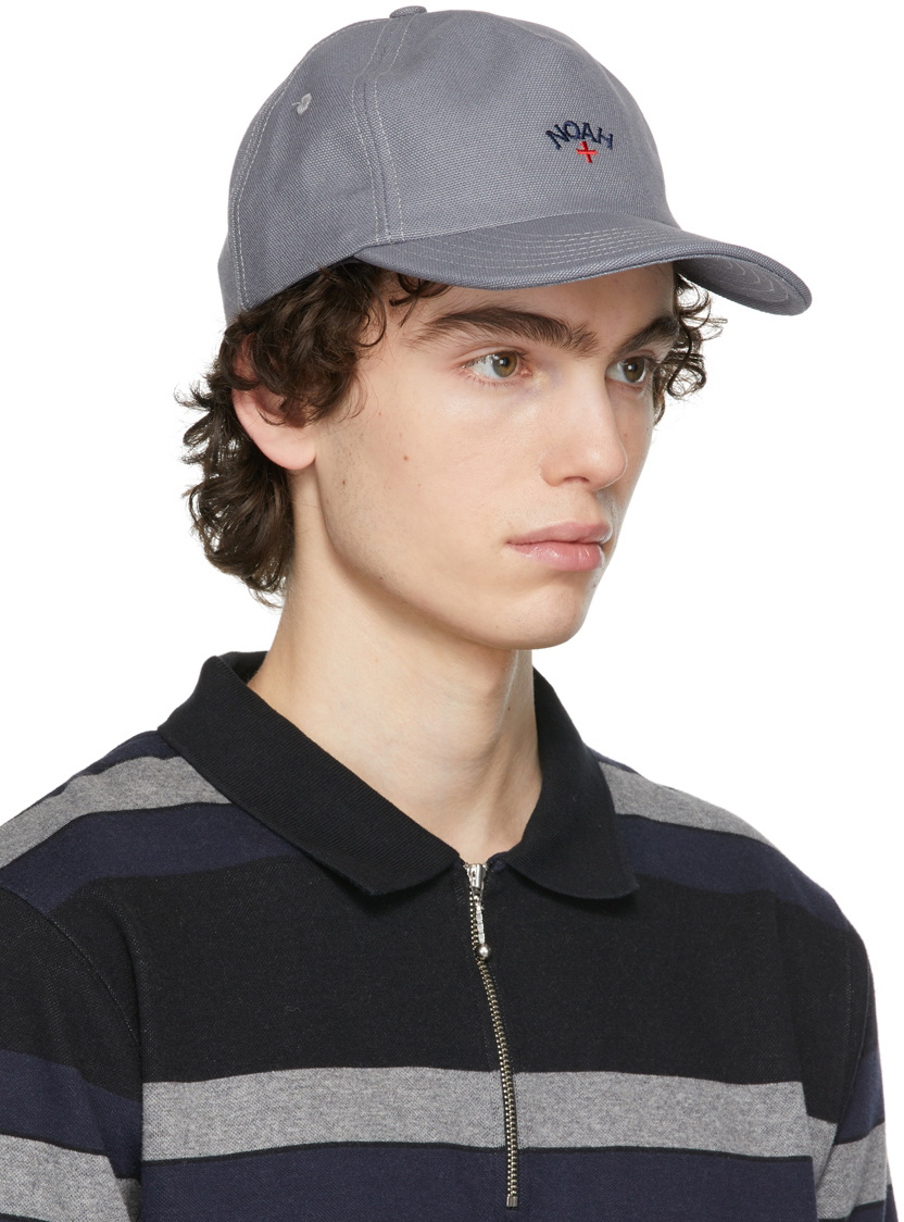 Noah Grey Canvas Five-Panel Cap Noah NYC