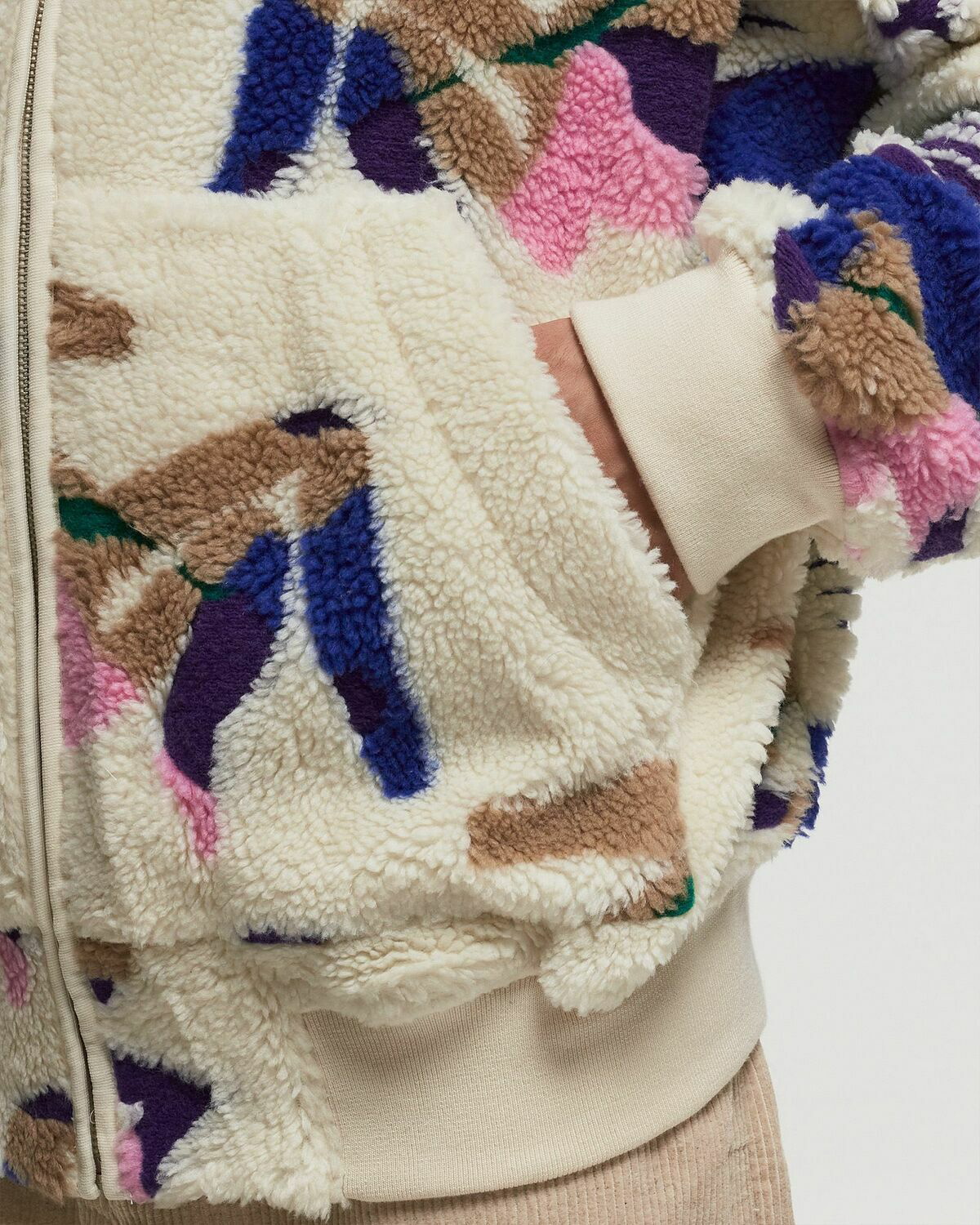 Marant Mikori Coat Blue/White Fleece Jackets Isabel Marant