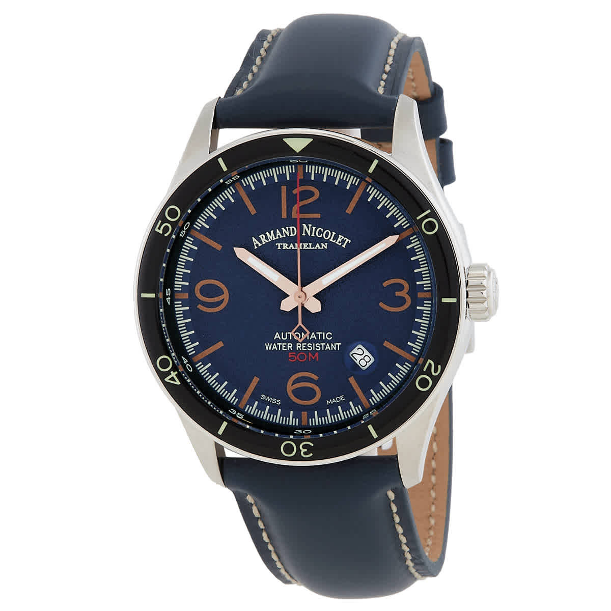 Armand Nicolet M2H Automatic Blue Dial Mens Watch A740HNA-BS-P140BU2 ...