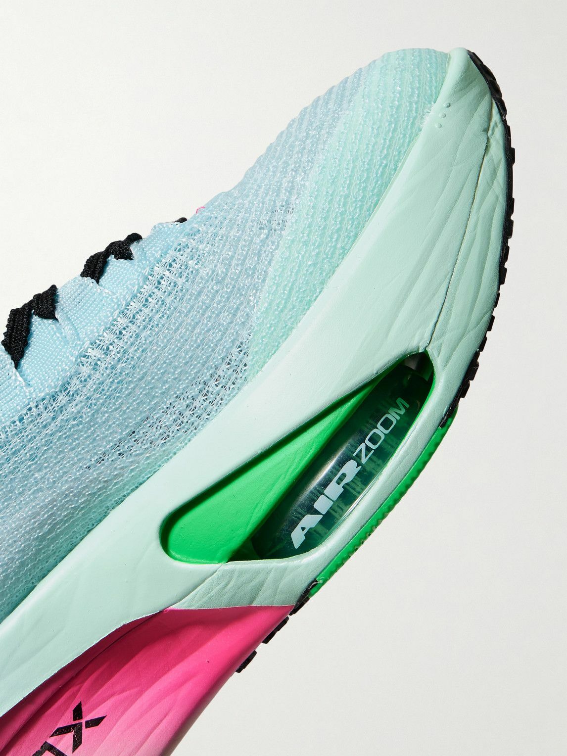 NIKE RUNNING - Alphafly 3 Road Racing Atomknit Sneakers - Blue Nike Running