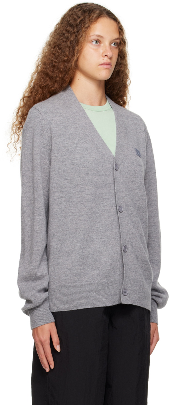 Acne Studios Gray Button Cardigan Acne Studios