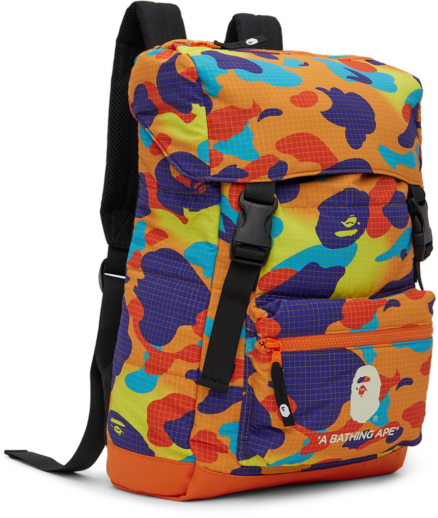 BAPE Kids Multicolor Camo Backpack A Bathing Ape
