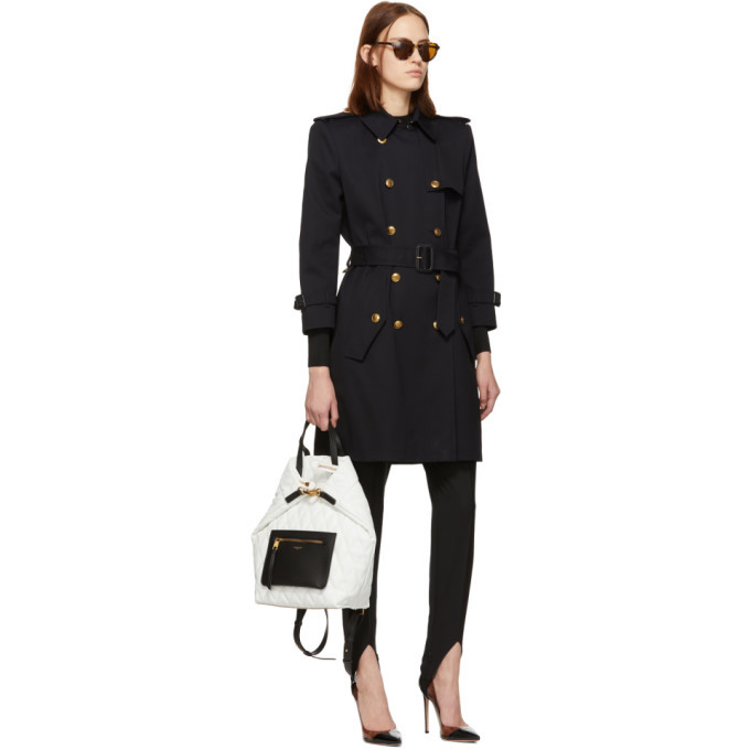 Givenchy Navy 4G Buttons Trench Coat Givenchy