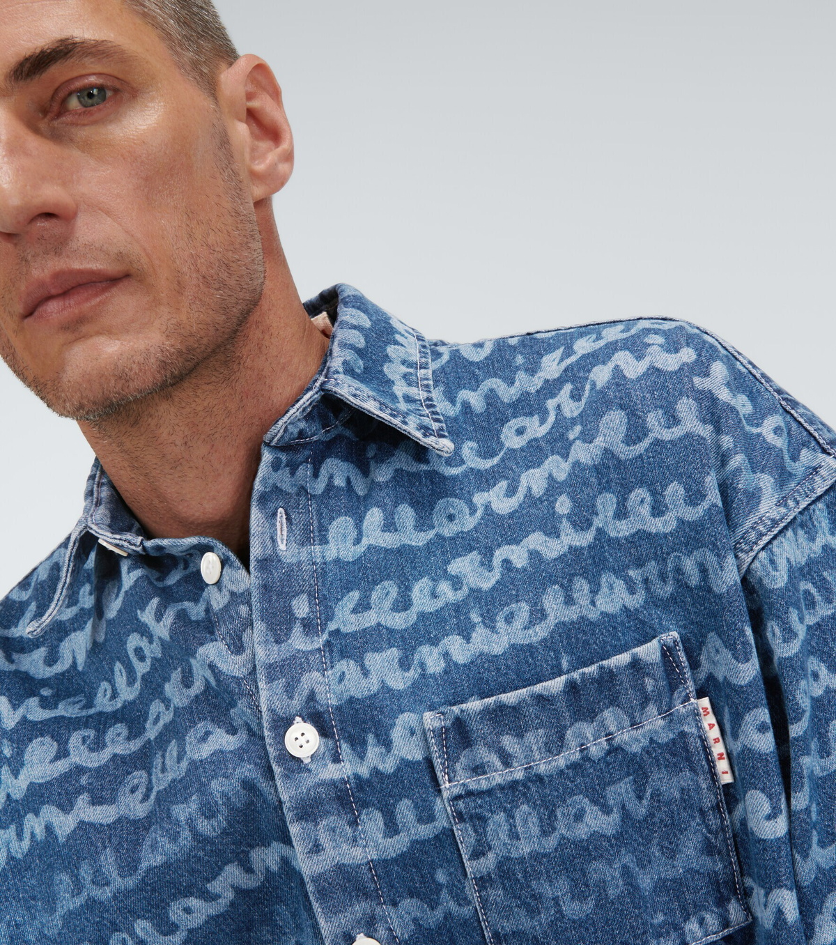 Marni - Printed denim shirt Marni