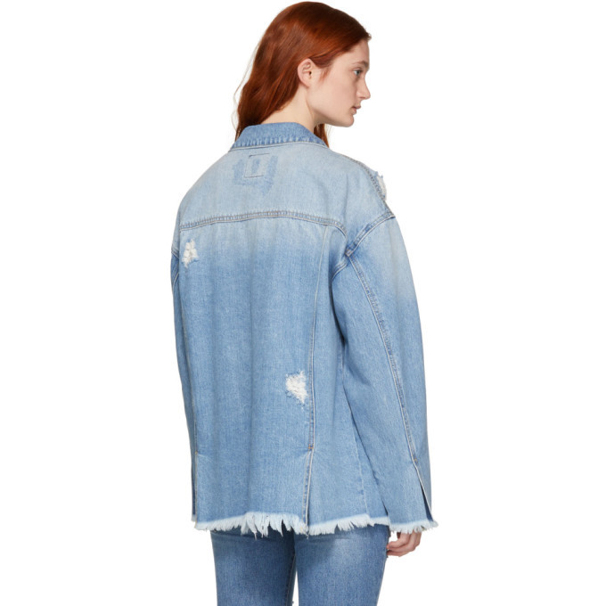 SJYP Blue Denim Cut-Off Jacket SJYP
