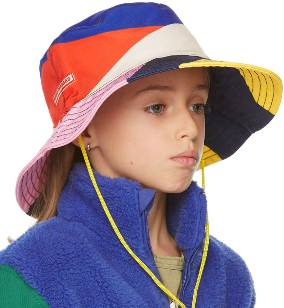 Bobo Choses Kids Multicolor Colorblock Bucket Hat Bobo Choses
