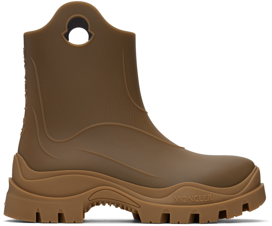 Moncler Brown Misty Rain Boots Moncler