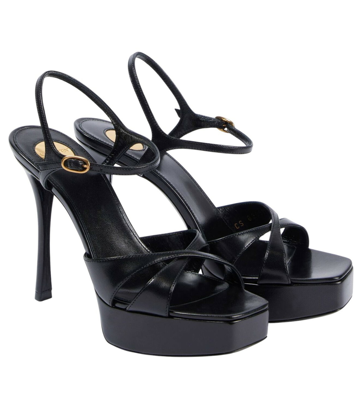 Saint Laurent Debbie 85 leather platform sandals Saint Laurent