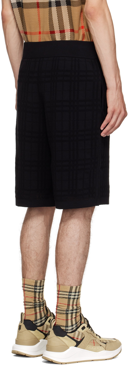 Burberry Black Check Shorts Burberry