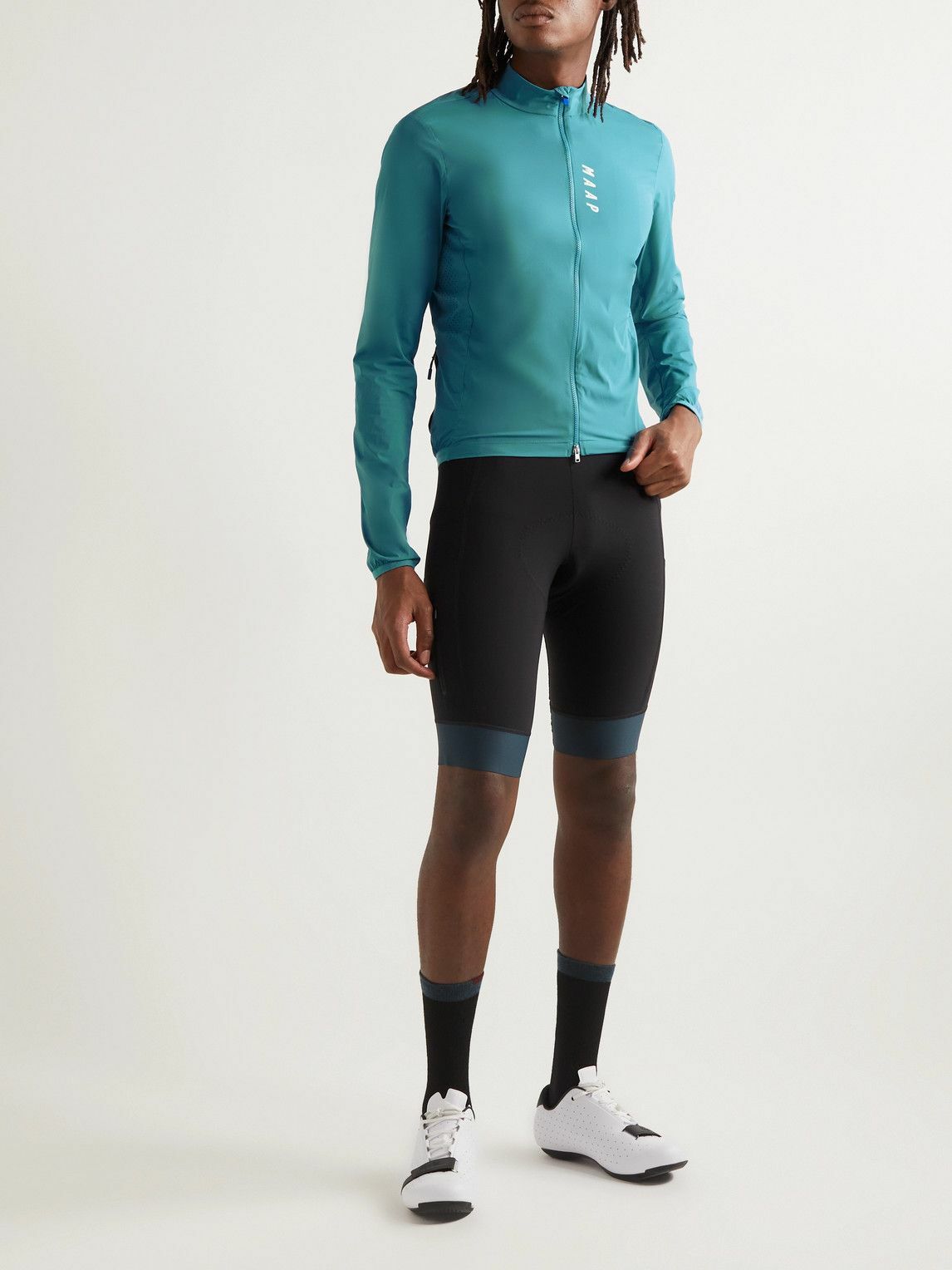 MAAP - Draft Team Stretch-Shell Cycling Jacket - Blue MAAP