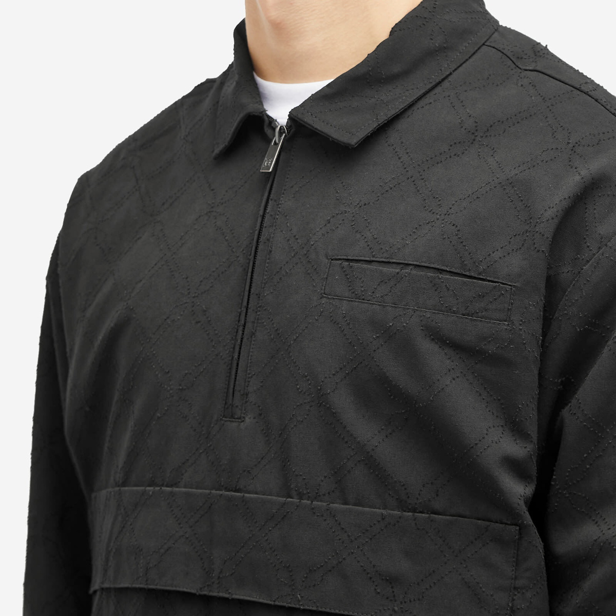 Daily Paper Men's Treasure Monogram Anorak in Black Daily Paper