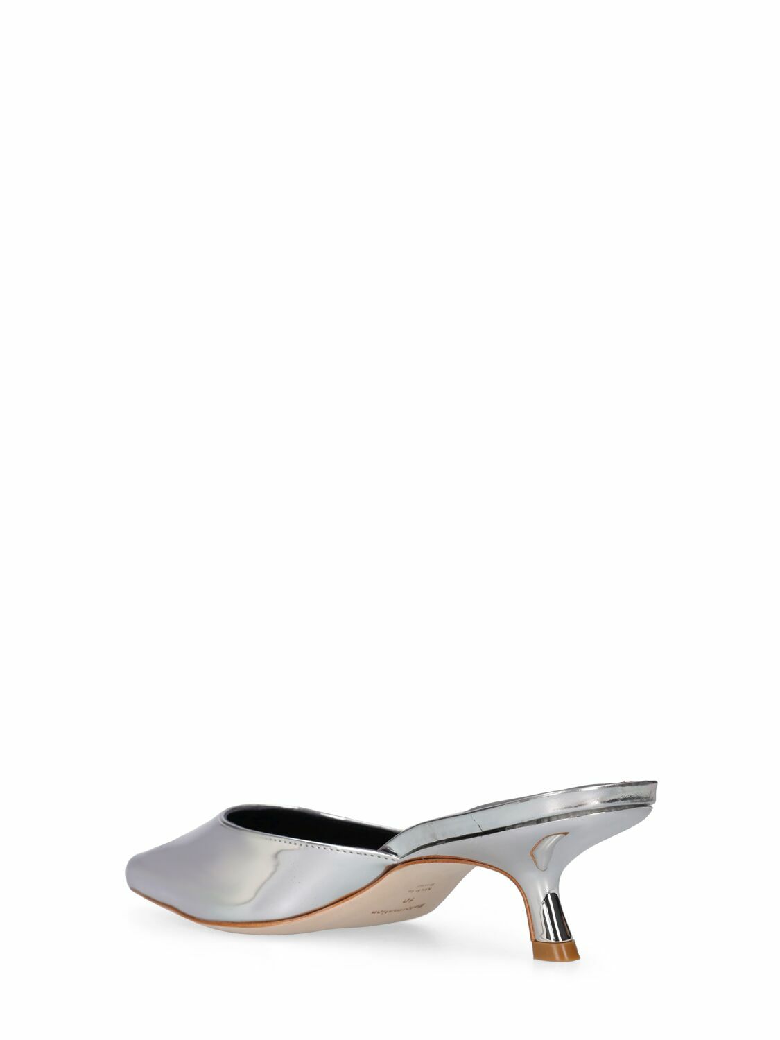 REFORMATION - 40mm Wilda Mirror Leather Mules Reformation