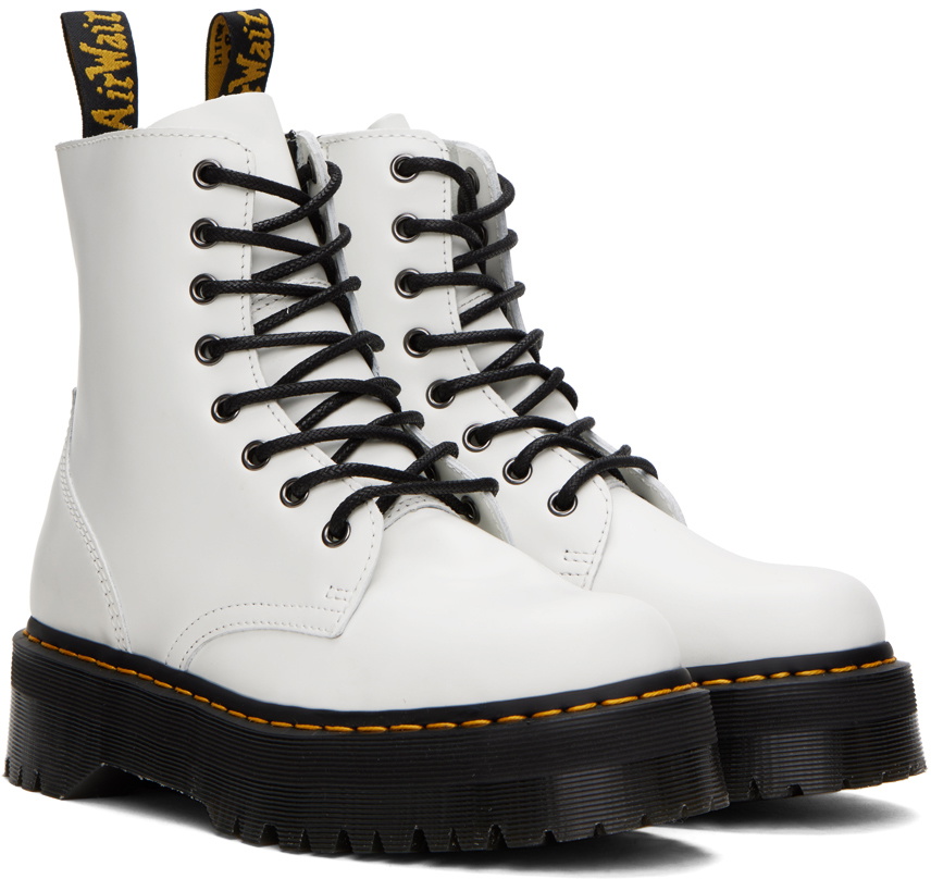 Dr. Martens White Jadon Platform Boots Dr. Martens