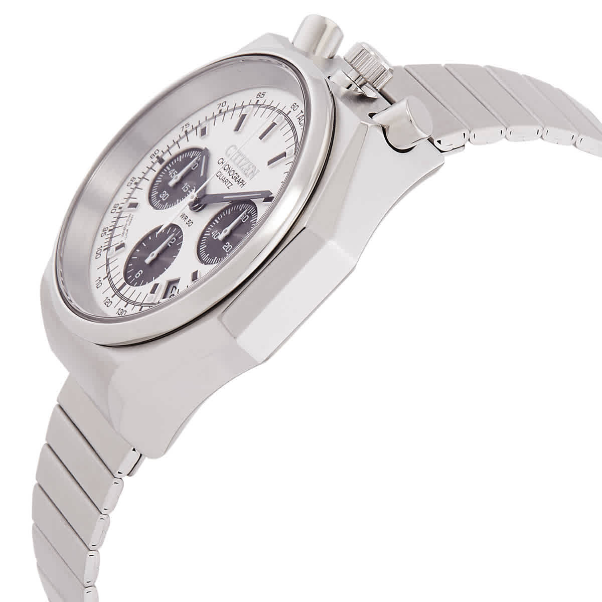 Citizen Tsuno Chronograph Quartz Silver Dial Mens Watch AN3700-62A Citizen