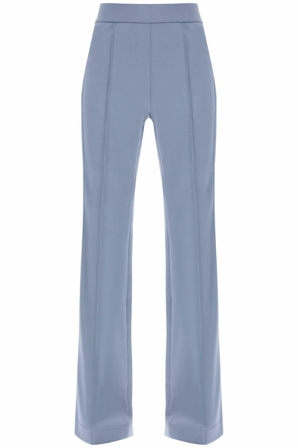 FENDI flared pants with logo tape Light blue Fendi
