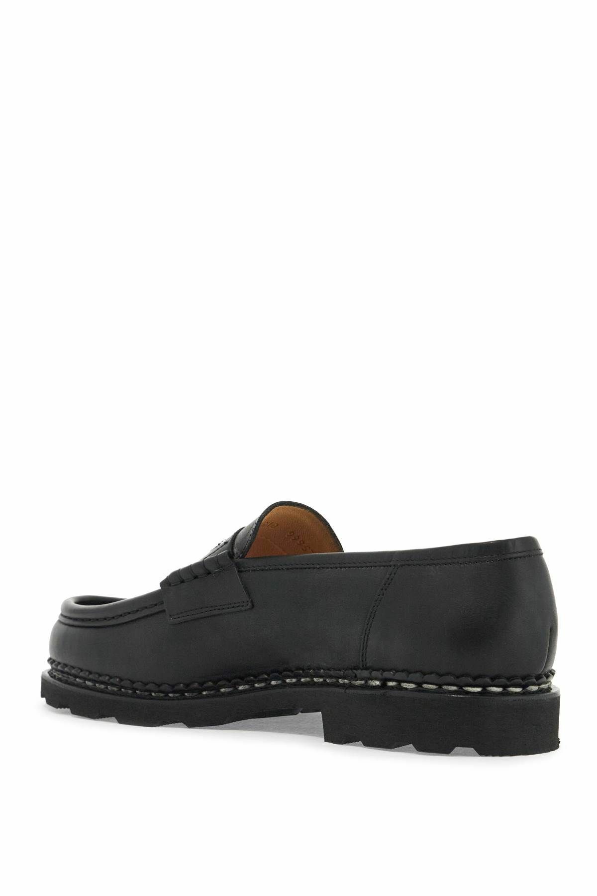PARABOOT leather reims penny loafers Black Paraboot