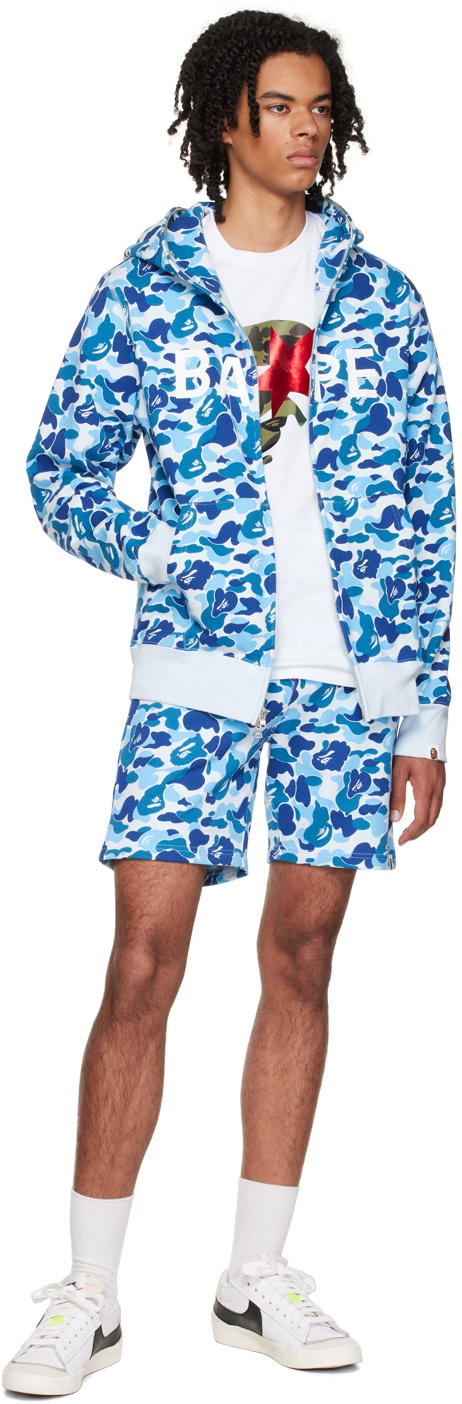 BAPE Blue Camo Shorts A Bathing Ape