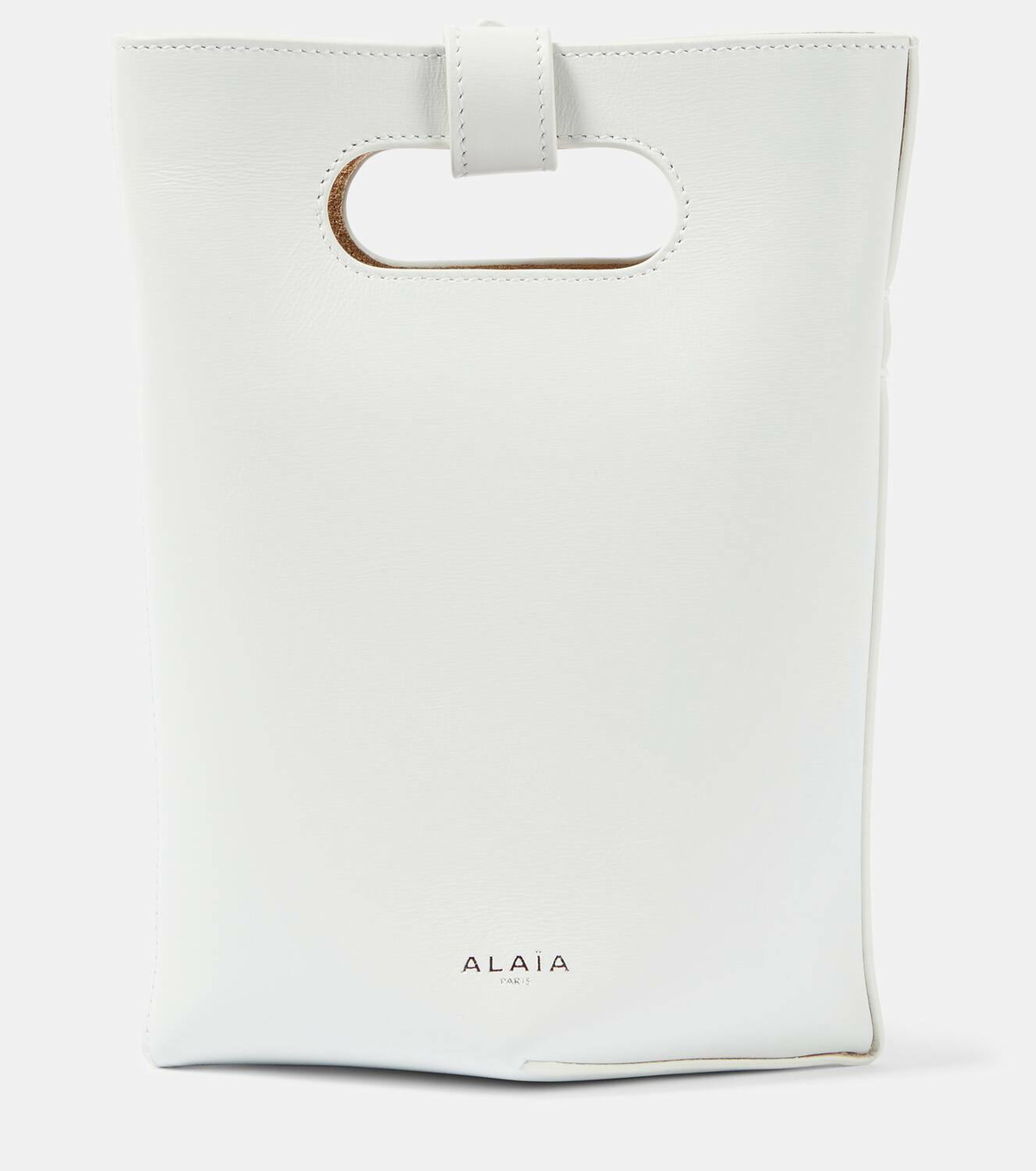 Alaïa Folded Small leather tote bag ALAÏA