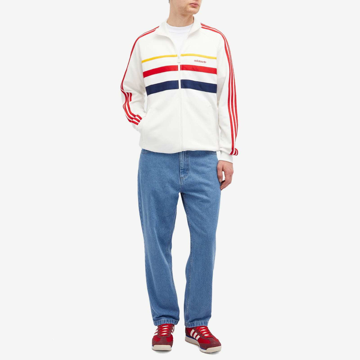 Adidas Men's The First Track Top in Cloud White adidas