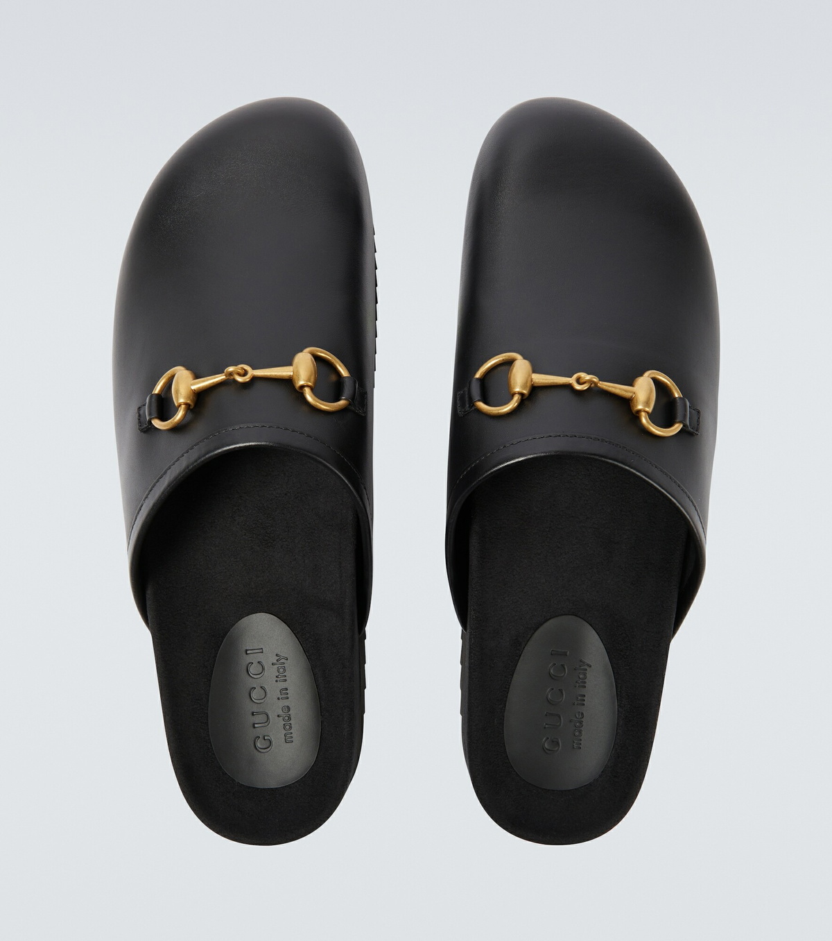 Gucci - Horsebit leather slippers Gucci