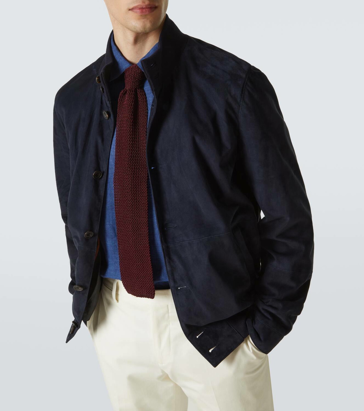 Rubinacci Suede bomber jacket Rubinacci