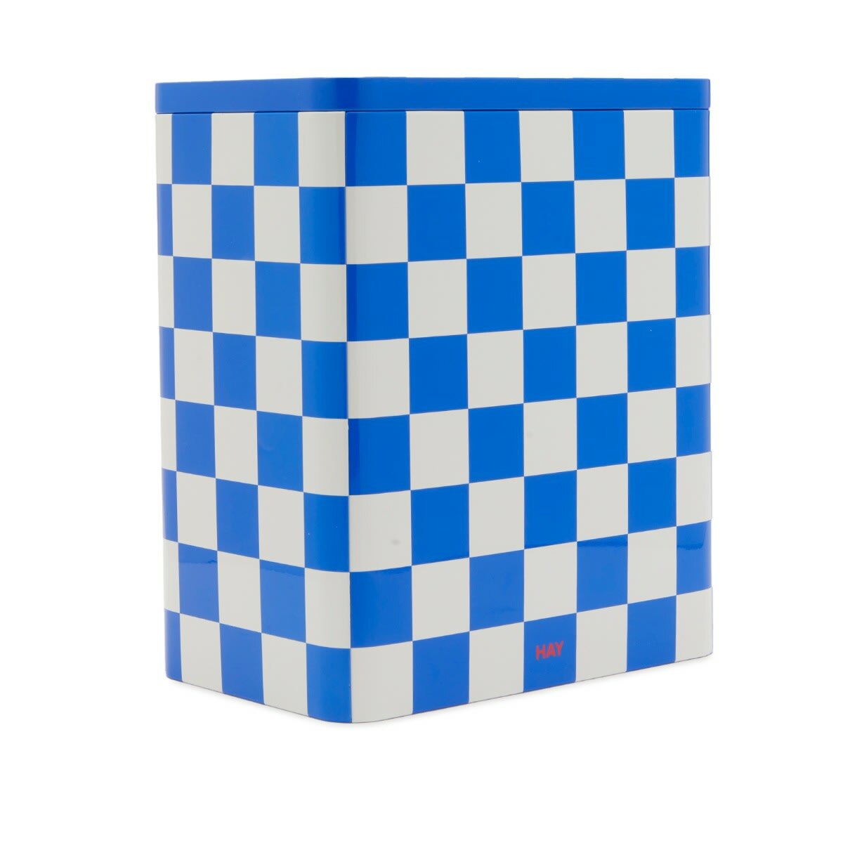 HAY Tin Container - Large in Blue/Off-White HAY