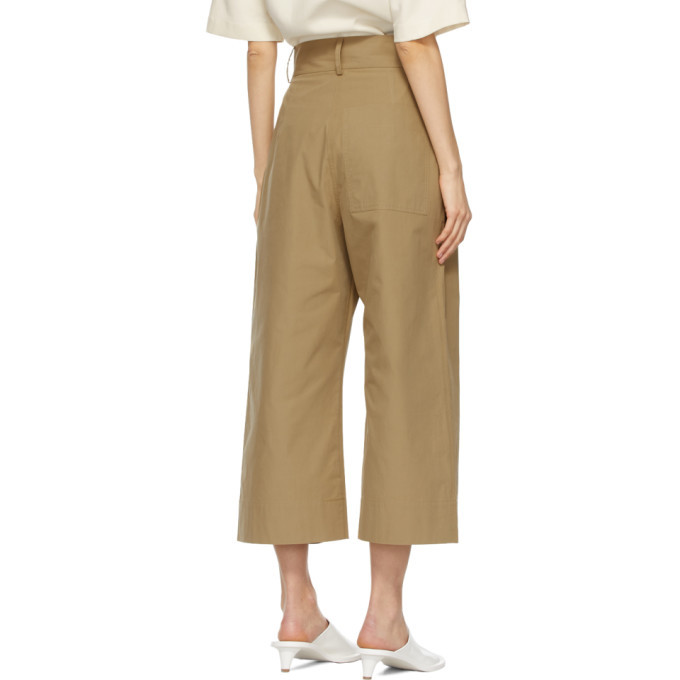 Studio Nicholson Tan Greta Trousers Studio Nicholson