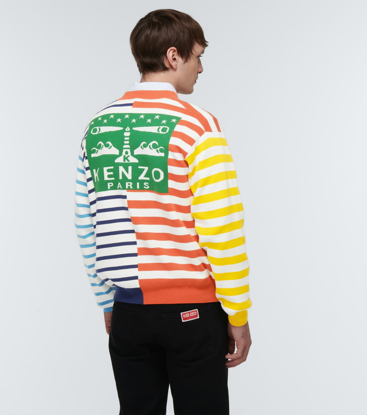 Kenzo - Striped cotton and wool sweater Kenzo