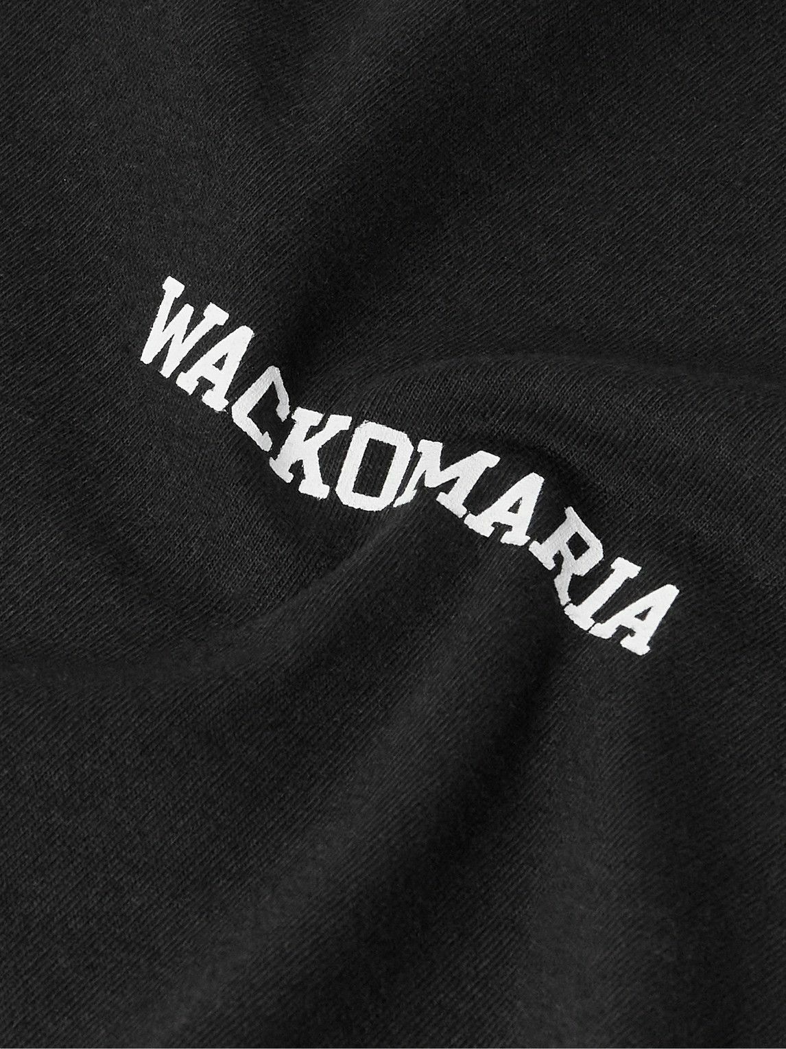 Wacko Maria - Tim Lehi Logo-Print Cotton-Jersey T-Shirt - Black Wacko Maria